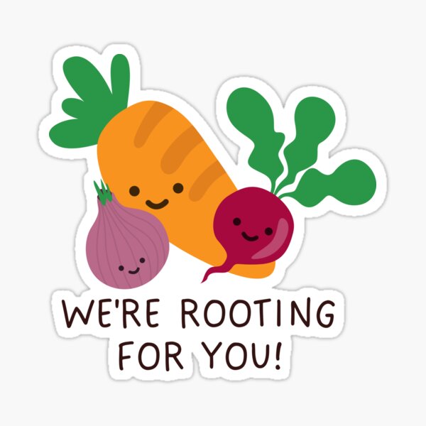 "We're rooting for you - cheer and support" Sticker for Sale by ...