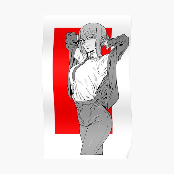 Póster «CHAINSAW MAN FUN ART MANGA PERSONAJE MAKIMAA» de sylviaserrano ...