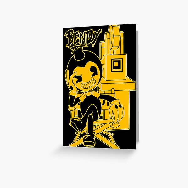 "Funny Bendy Ink Machine Cute Game 2022" Greeting Card for Sale by ...