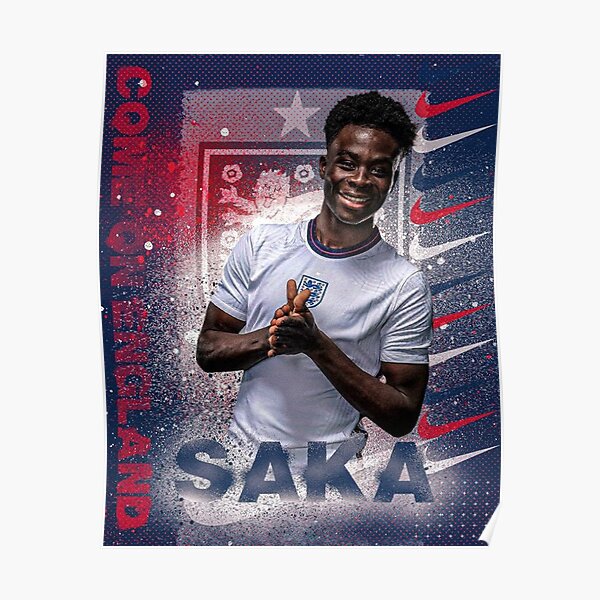 "Art Bukayo Saka" Poster for Sale by corneliochiko | Redbubble