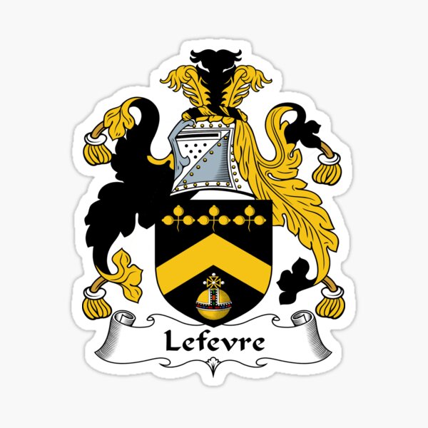 "Lefevre" Sticker by HaroldHeraldry | Redbubble