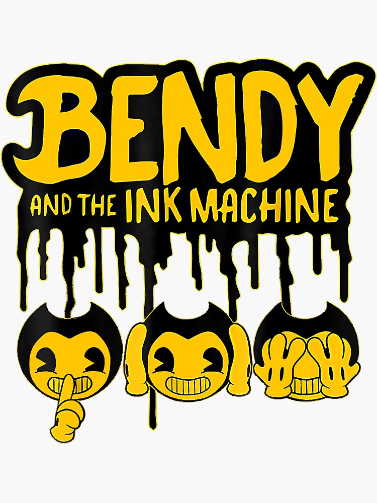 "Bendy And The Ink Machine" Sticker for Sale by CarlaWhite99 | Redbubble