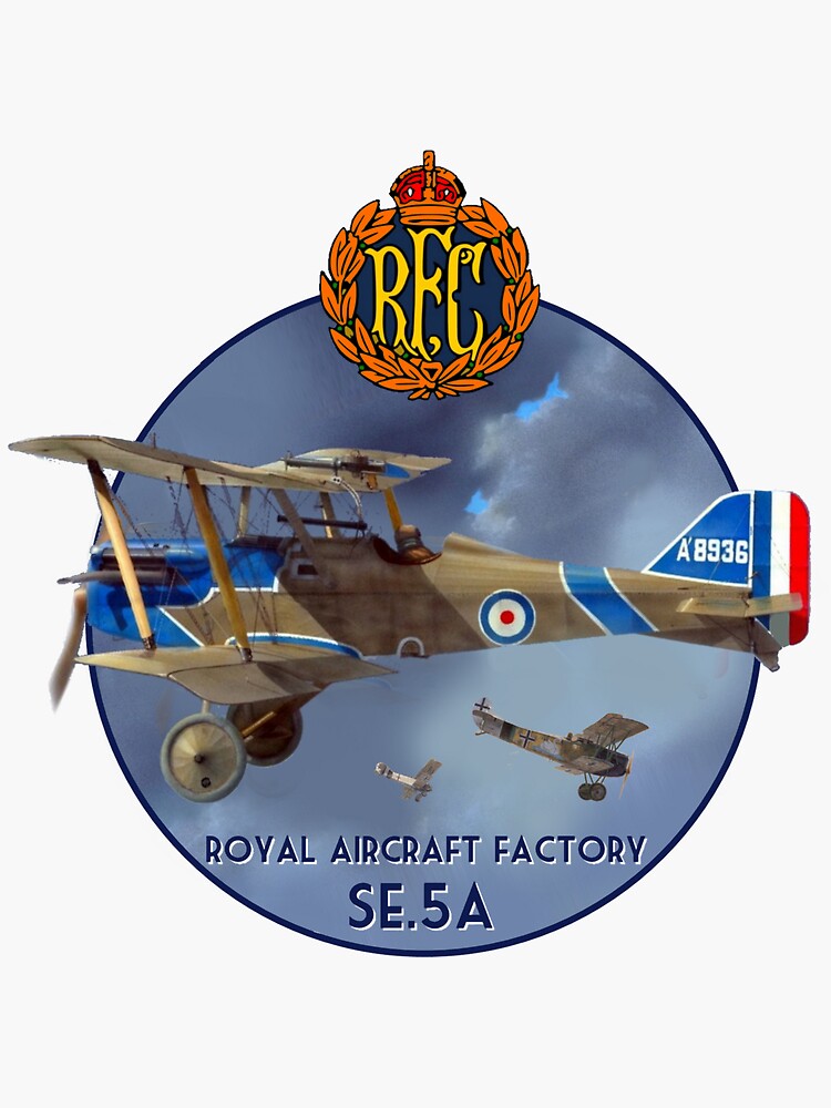 "Se5a British WW1 fighter plane" Sticker for Sale by MichaelEpp | Redbubble