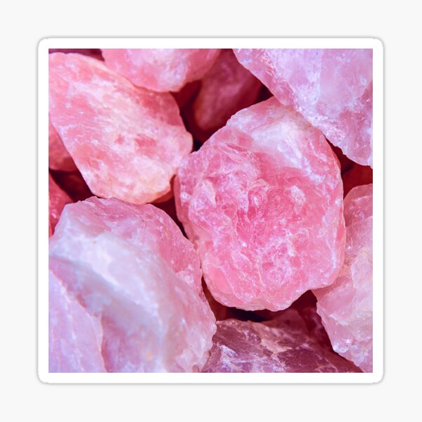 "ROSE QUARTZ" Sticker for Sale by mistivelvet | Redbubble