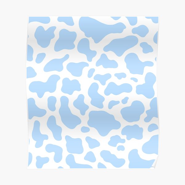 "Preppy, Blue, Preppy Blue, Aesthetic, Animal Print, Cow Print, Preppy ...