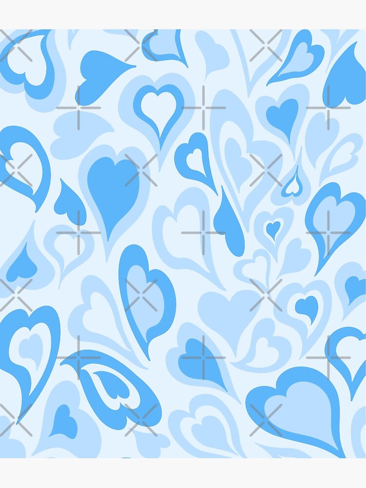 Preppy School Supplies, Preppy, Blue, Preppy Blue, Hearts, Aesthetic ...