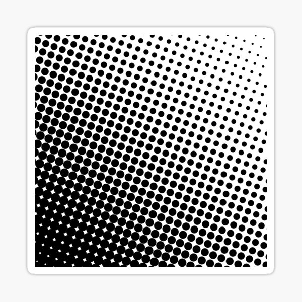 "Black and White circular gradient" Sticker for Sale by fourretout ...