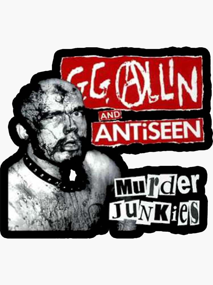 "GG ALLIN BAND ARTWORK" Sticker for Sale by popchilen09 | Redbubble