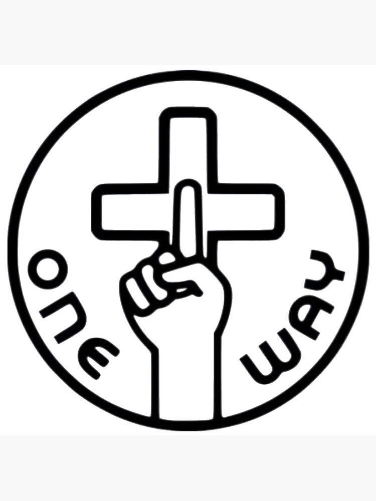 "One Way Vintage Jesus Logo" Art Print for Sale by JesusChief | Redbubble