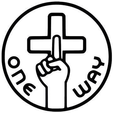 "One Way Vintage Jesus Logo" Sticker for Sale by JesusChief | Redbubble