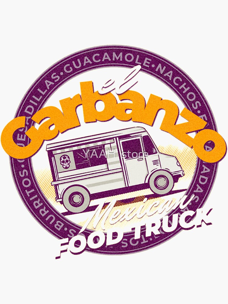 "el Garbanzo Mexican food" Sticker for Sale by YASSINKE | Redbubble