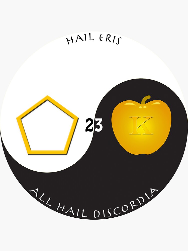"Hail Eris" Sticker for Sale by hugh023 | Redbubble