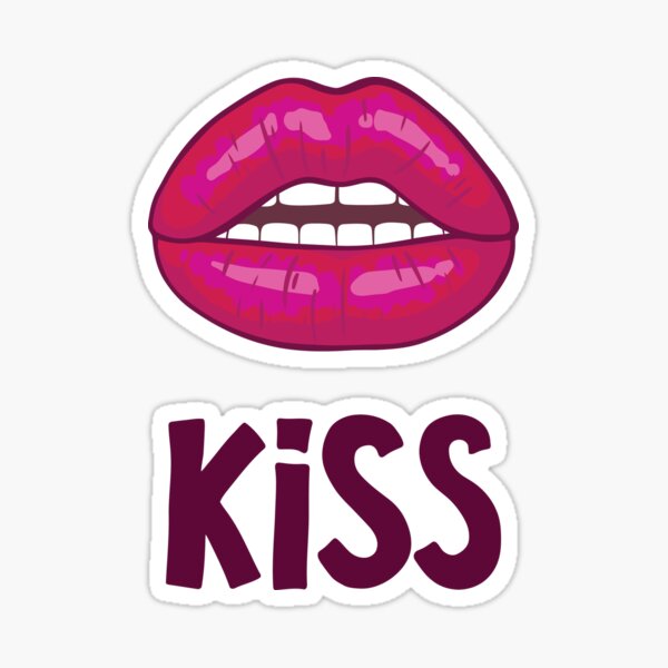 "Kiss Me Again" Sticker for Sale by TrimGoods | Redbubble