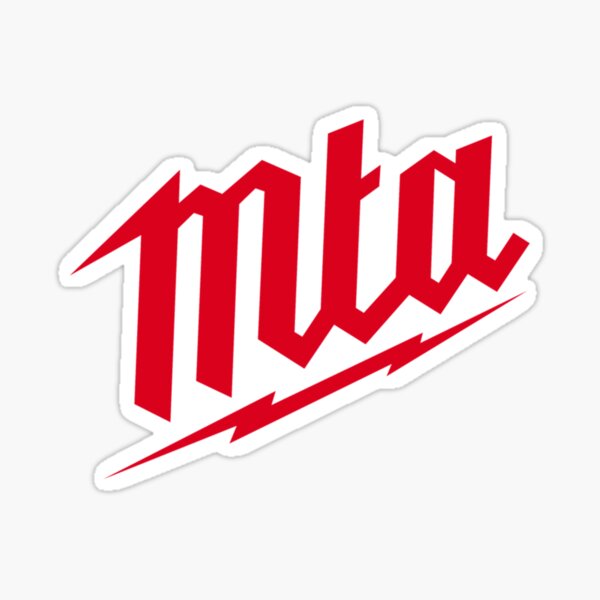 "MTA Logo - Red " Sticker for Sale by MiniSouls | Redbubble