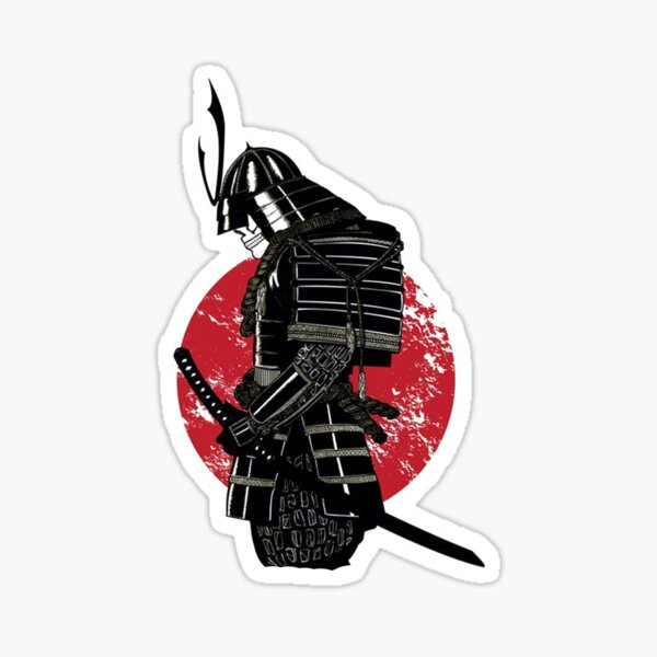 "samurai in armor" Sticker for Sale by Chrisdave-B | Redbubble