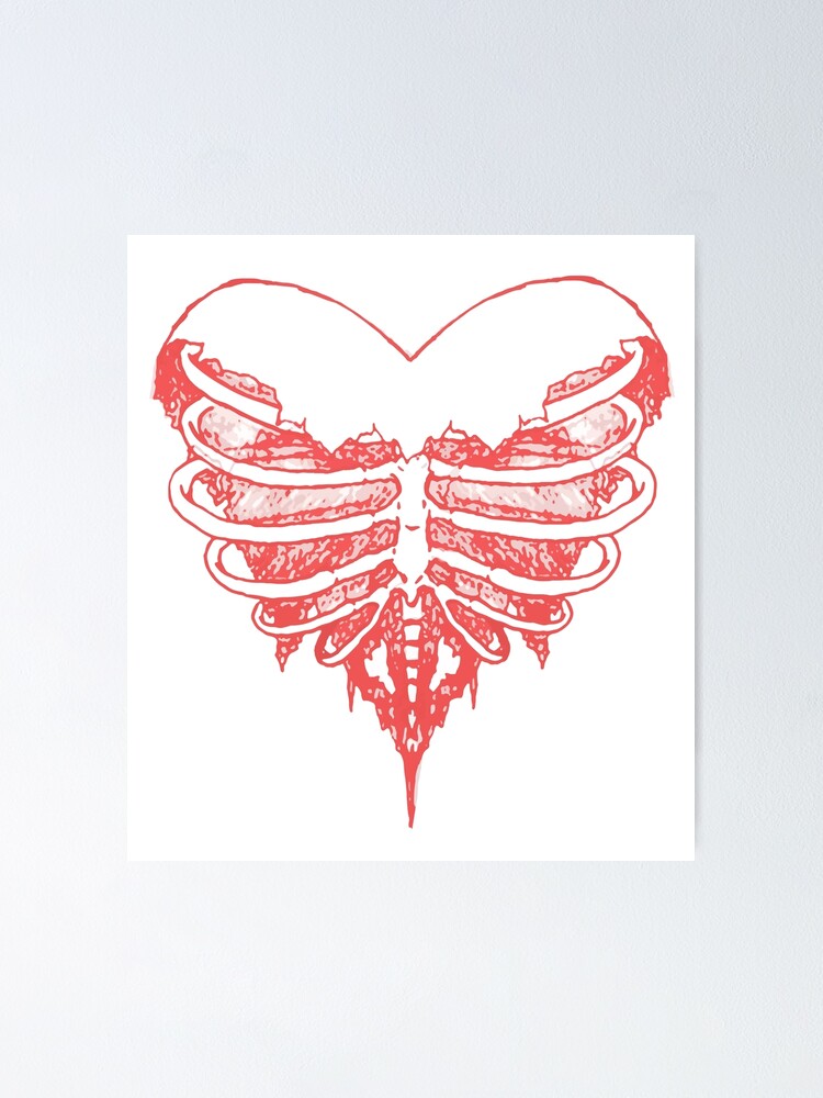 "Rib Cage Heart" Poster for Sale by savesarah | Redbubble