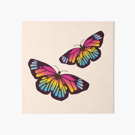 "Pansexual Monarch Butterfly LGBTQ+ pride " Art Board Print for Sale by ...