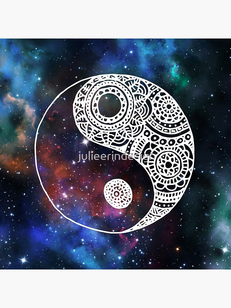 "Galaxy Yin Yang" Poster by julieerindesign | Redbubble