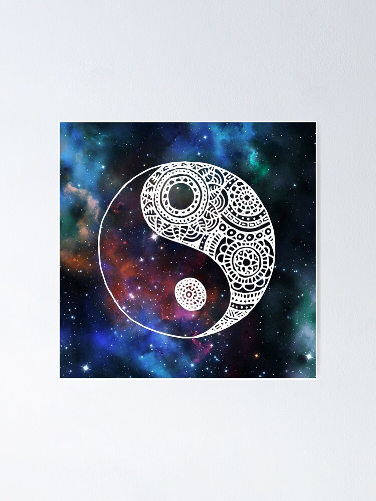 "Galaxy Yin Yang" Poster by julieerindesign | Redbubble