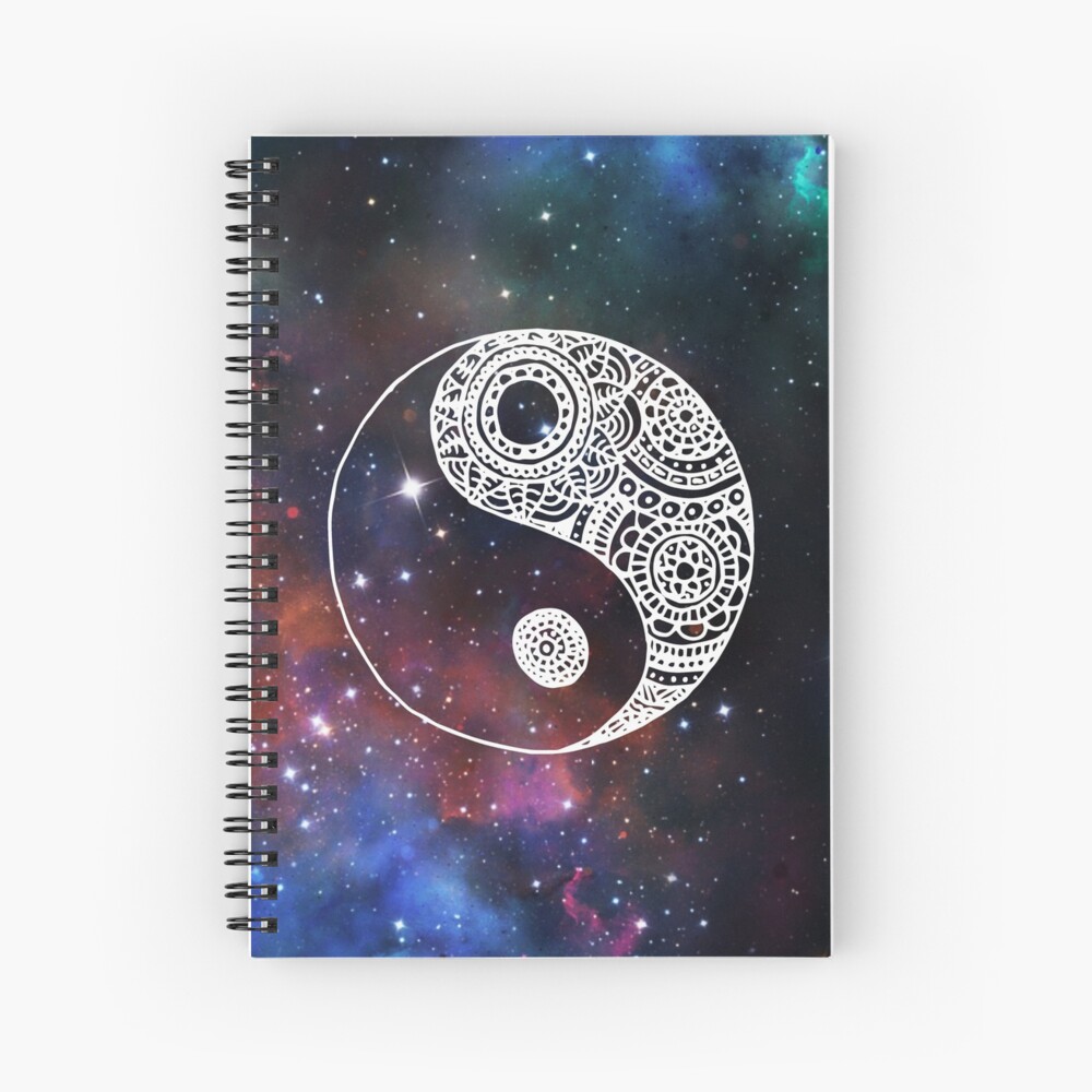 "Galaxy Yin Yang" Spiral Notebook for Sale by julieerindesign | Redbubble