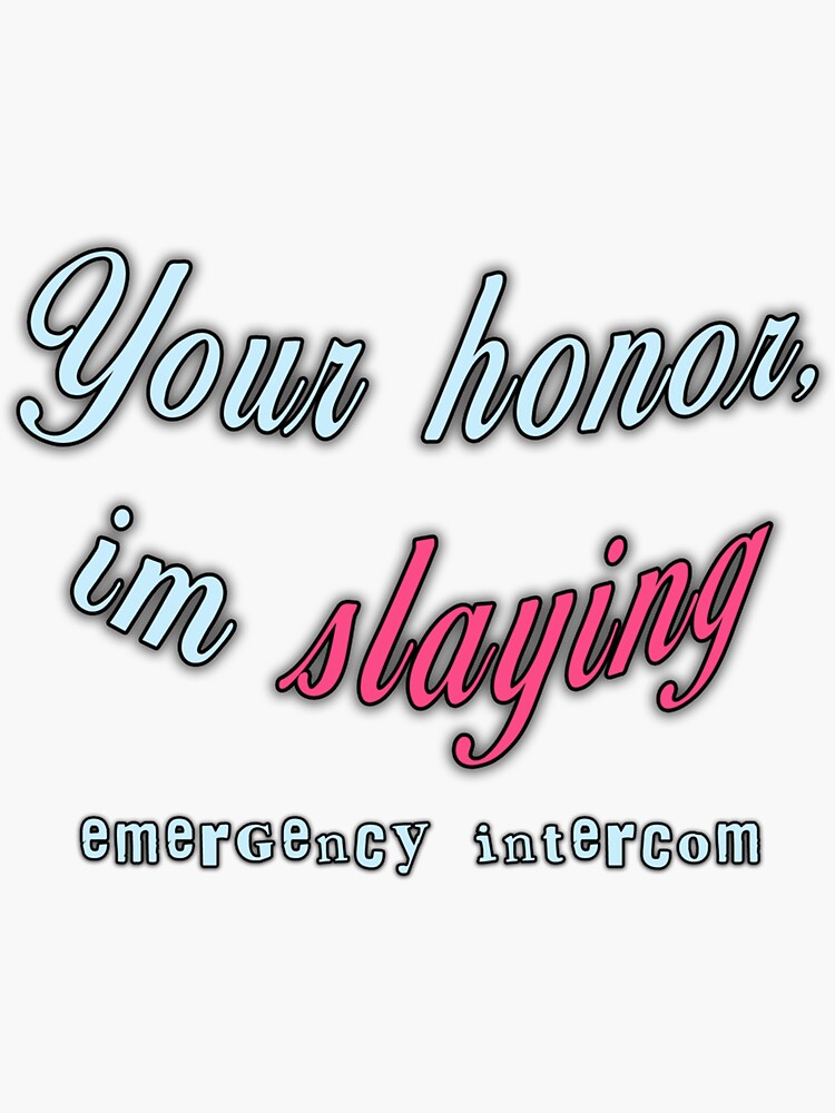 "emergency intercom Sticker " Sticker for Sale by BrysonRosea | Redbubble