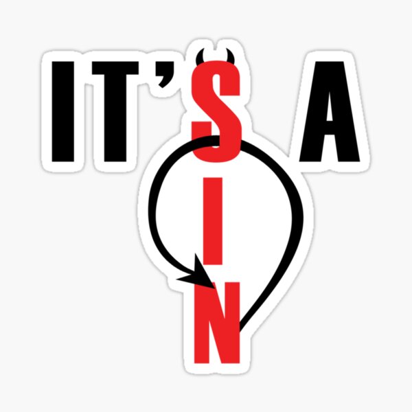 "Its a Sin Tv Show " Sticker for Sale by DemonVintage | Redbubble