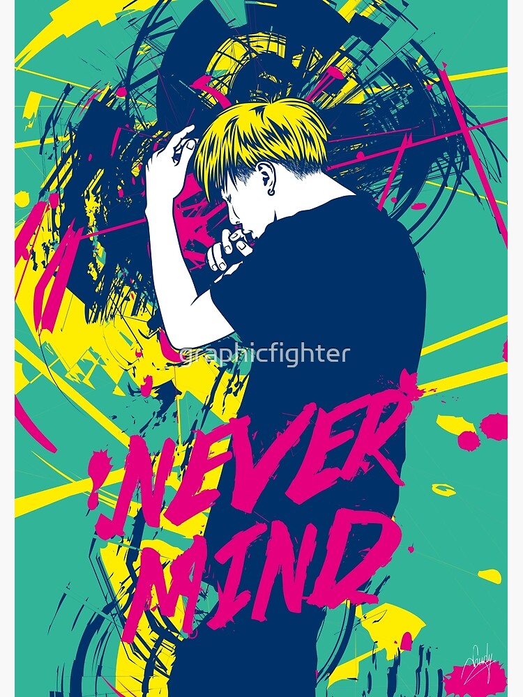 "NEVERMIND" Art Print for Sale by graphicfighter | Redbubble