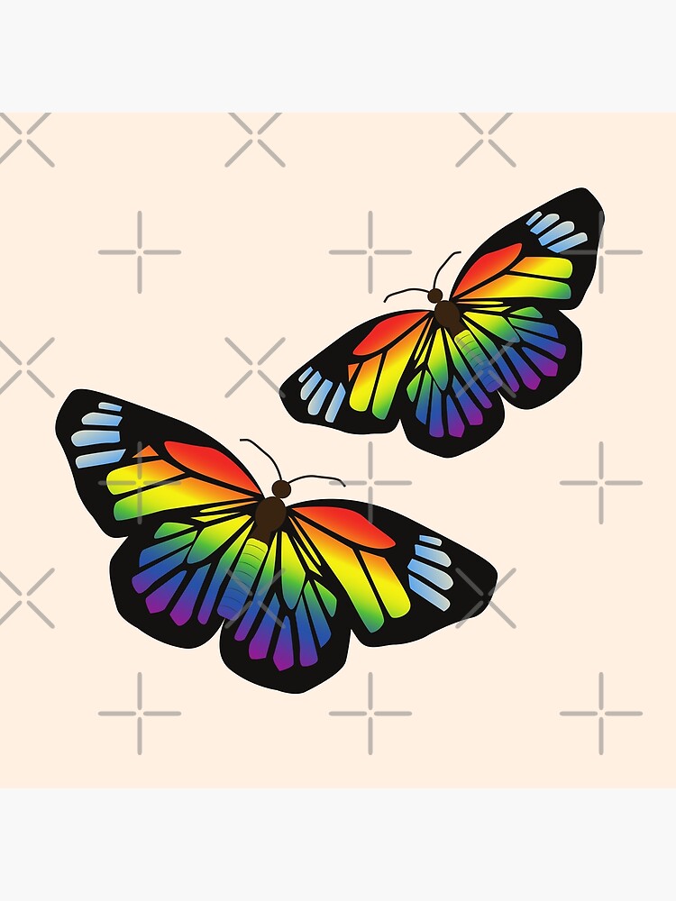 "Pride Monarch Butterfly LGBTQ+ " Poster for Sale by ChloeColors ...