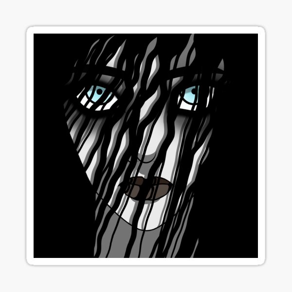 "Scary face" Sticker for Sale by KWYJINGGU | Redbubble