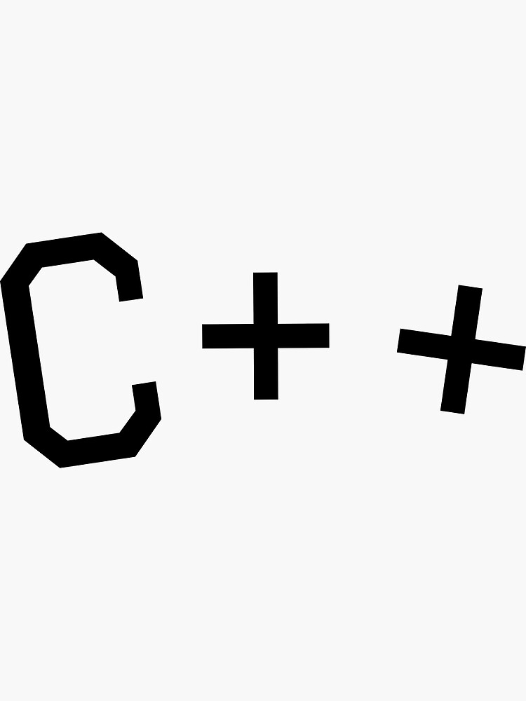 "C++ (C Plus Plus) Coding Language" Sticker for Sale by Ccompiti ...
