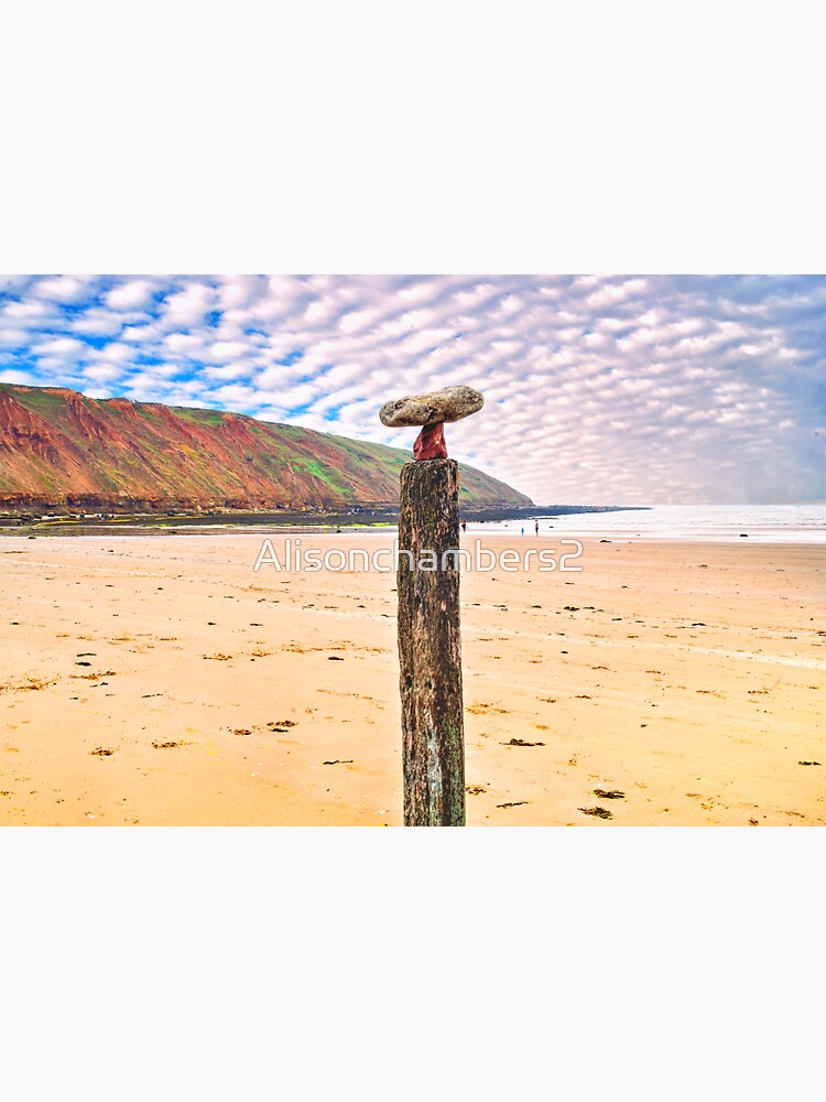 "Filey Bay Balancing Stones 2" Sticker for Sale by Alisonchambers2 ...