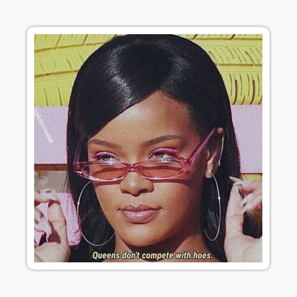 "queen Rhianna" Sticker for Sale by shop-4-mal | Redbubble