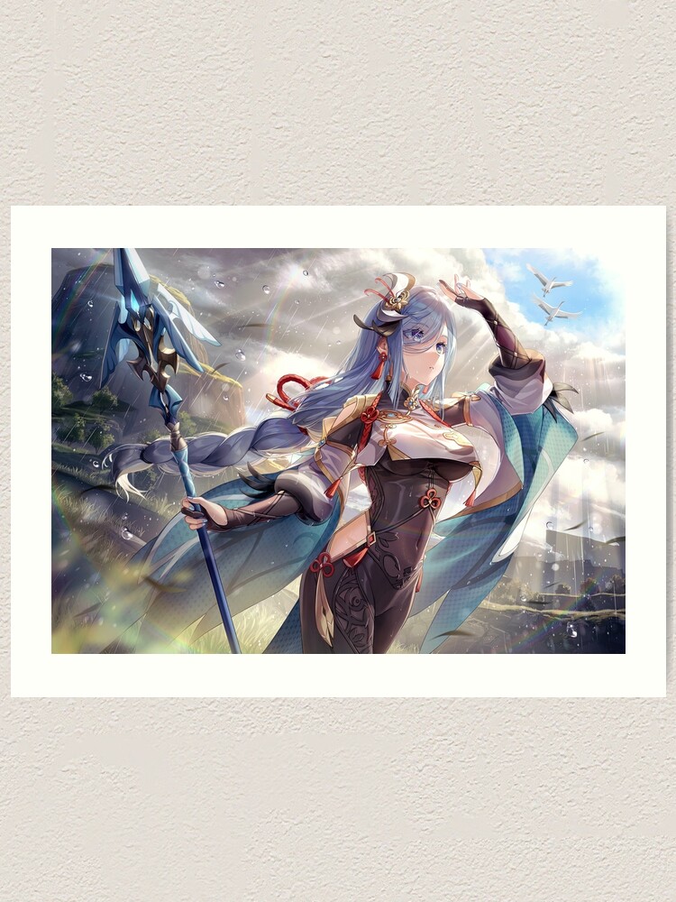 "Cute Shenhe Genshin Impact" Art Print for Sale by olivialewis23 ...