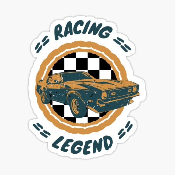 "Racing Legend / Muscle Car / Classic / Drag Race" Sticker for Sale by ...