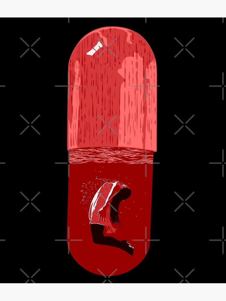 "Matrix Red Pill" Poster for Sale by LapinMagnetik | Redbubble