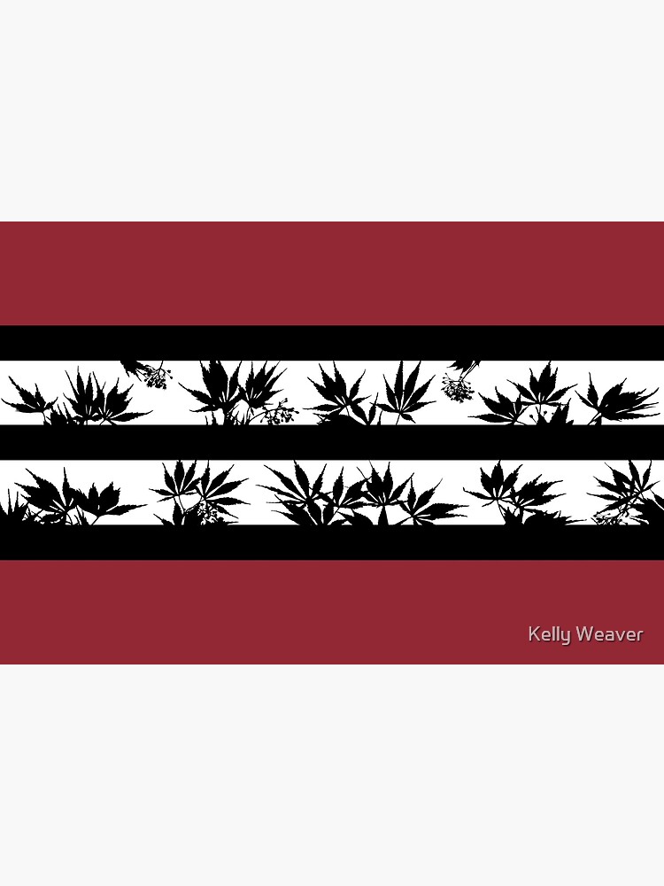 "Japanese Maple Tree Leaf Stripes, Red Color" Poster for Sale by ...
