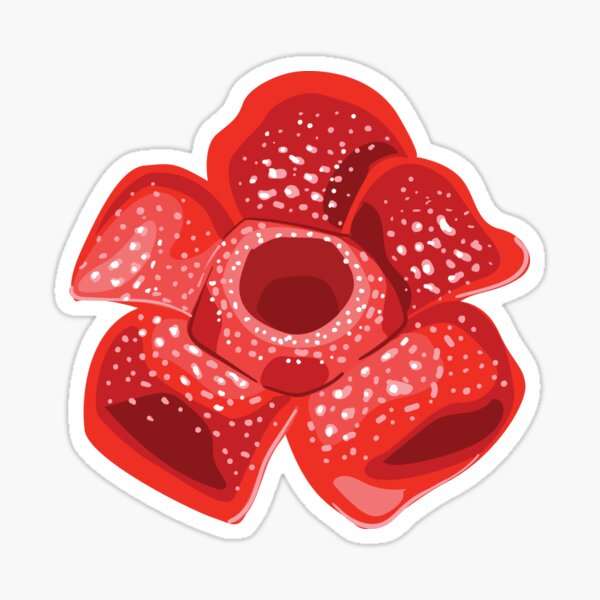 "Rafflesia kiss" Sticker for Sale by Dhwani1 | Redbubble