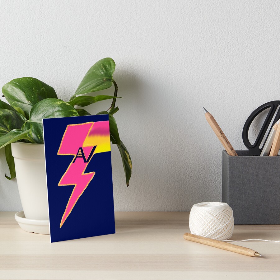 "Preppy Thunderbolt Aviator Nation" Art Board Print for Sale by ...