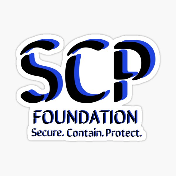 "SCP Foundation " Sticker for Sale by DeusExMachina1 | Redbubble