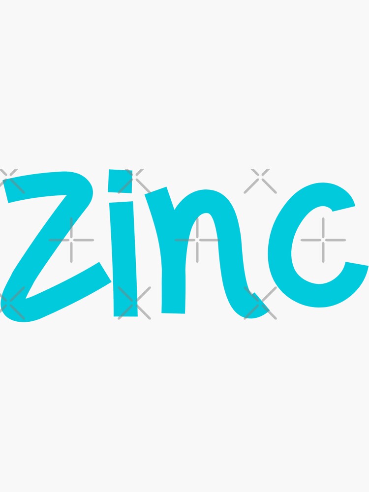 "Zinc, Funny Cool Best color art" Sticker for Sale by artdragongift ...