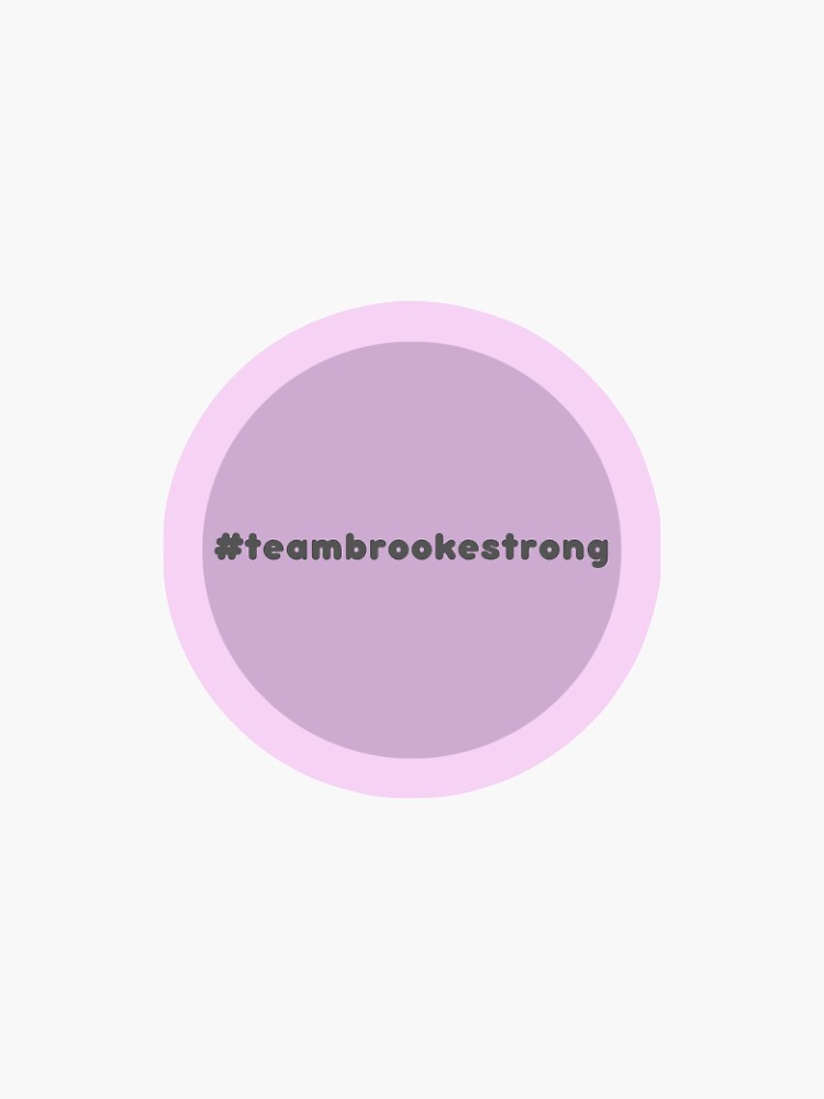 "Circular Team Brooke Strong Sticker" Sticker for Sale by mackenzie ...