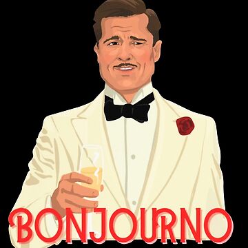 "Aldo Raine Bonjourno" Sticker for Sale by BODHISTORE | Redbubble