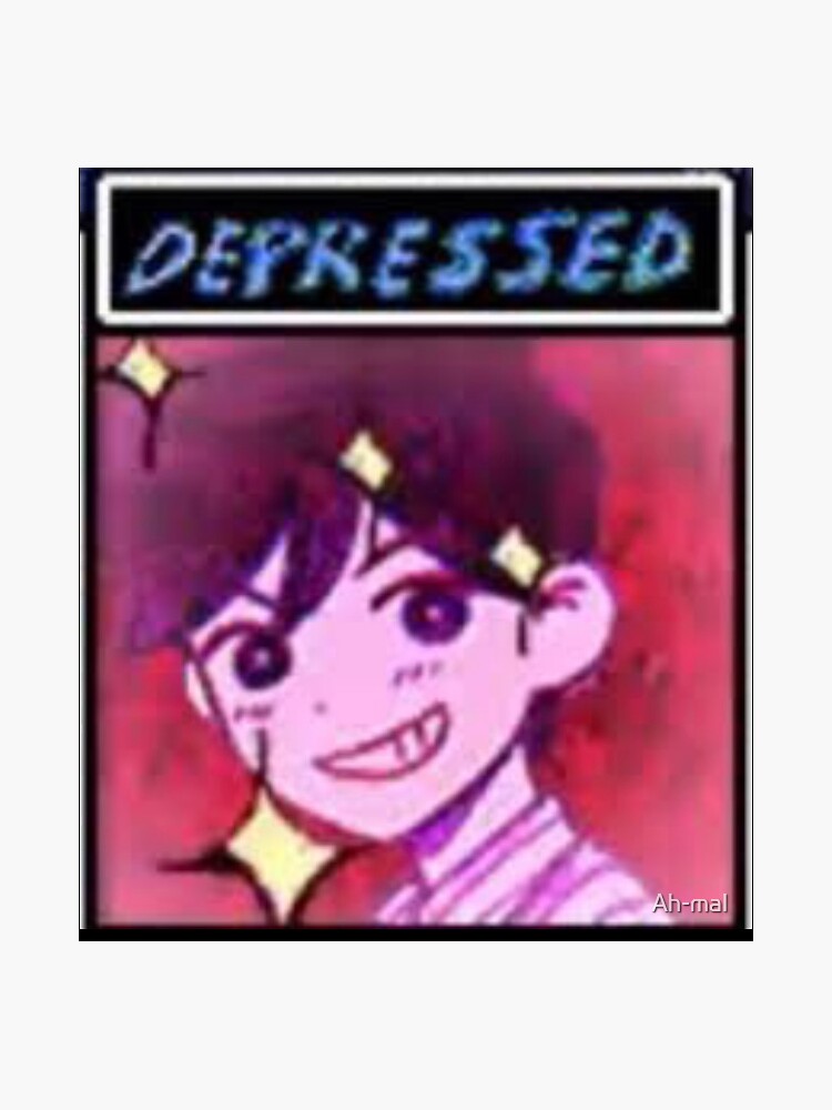"HERO depressed " Sticker for Sale by Ah-mal | Redbubble
