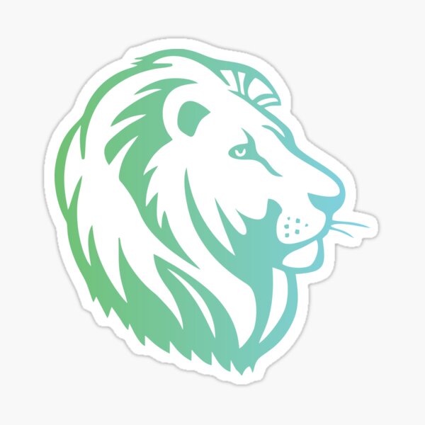 "Lion in side pose - Lion Face - Powerful Lion" Sticker for Sale by ...