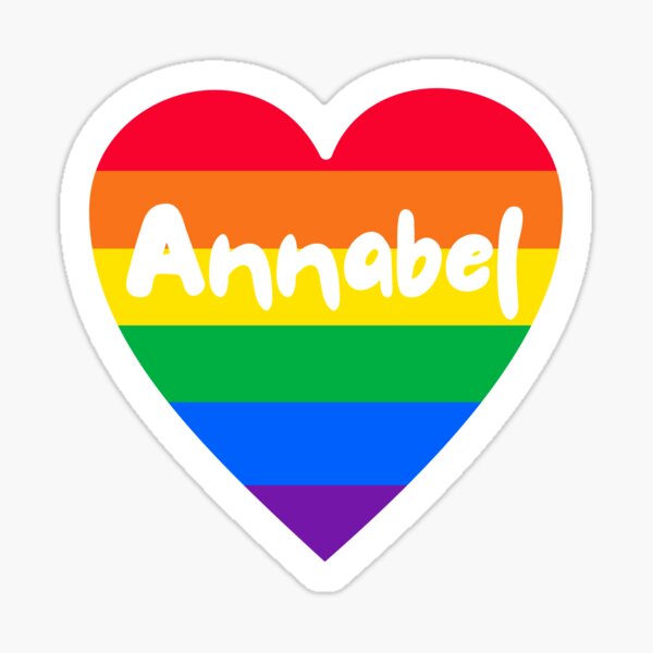 "Copy of Love Girlfriend Parade Pride Activist Annabel" Sticker for ...