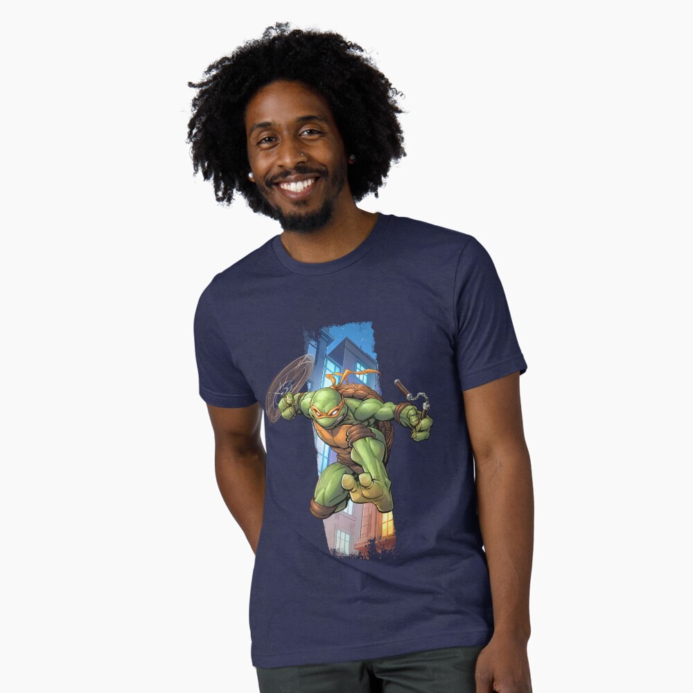 "Funny Gift Ninja Turtles Mikey Classic Fan" Sticker for Sale by ...
