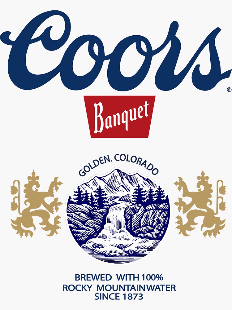 "Coors Banquet Gold" Sticker for Sale by TRAVIS-WINFREY | Redbubble