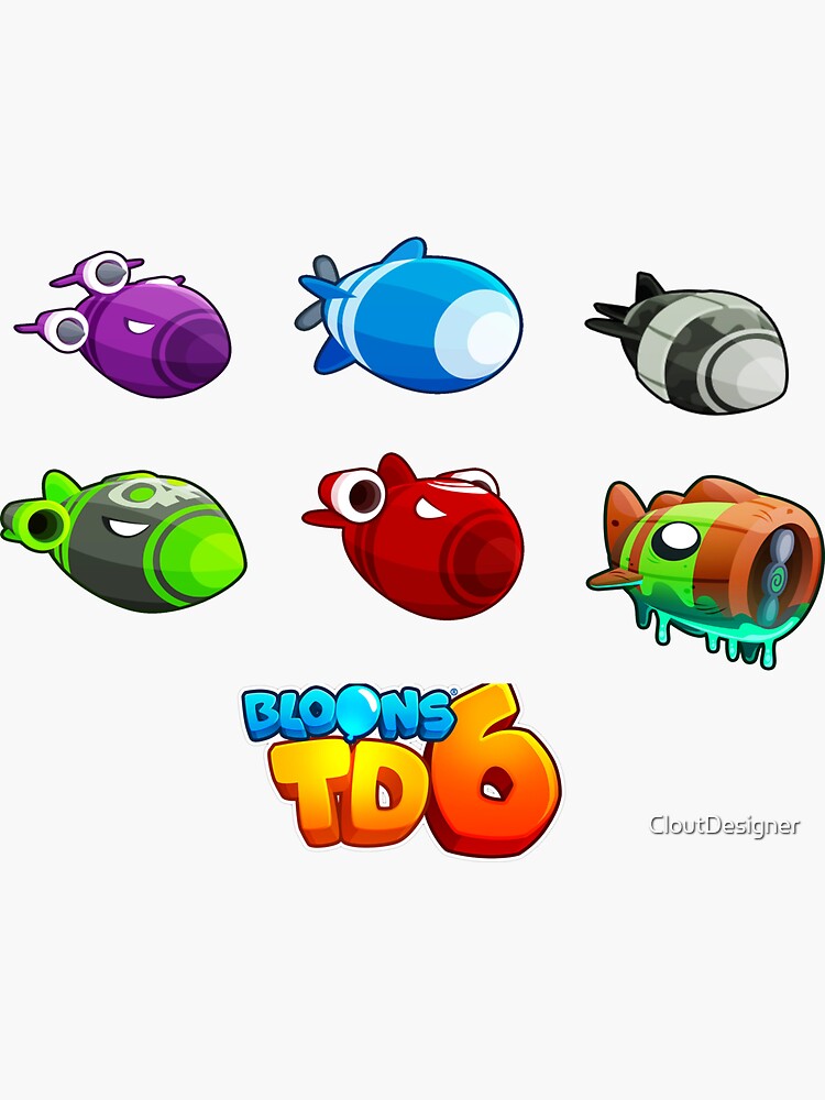 "Bloons MOAB - BTD6" Sticker for Sale by CloutDesigner | Redbubble