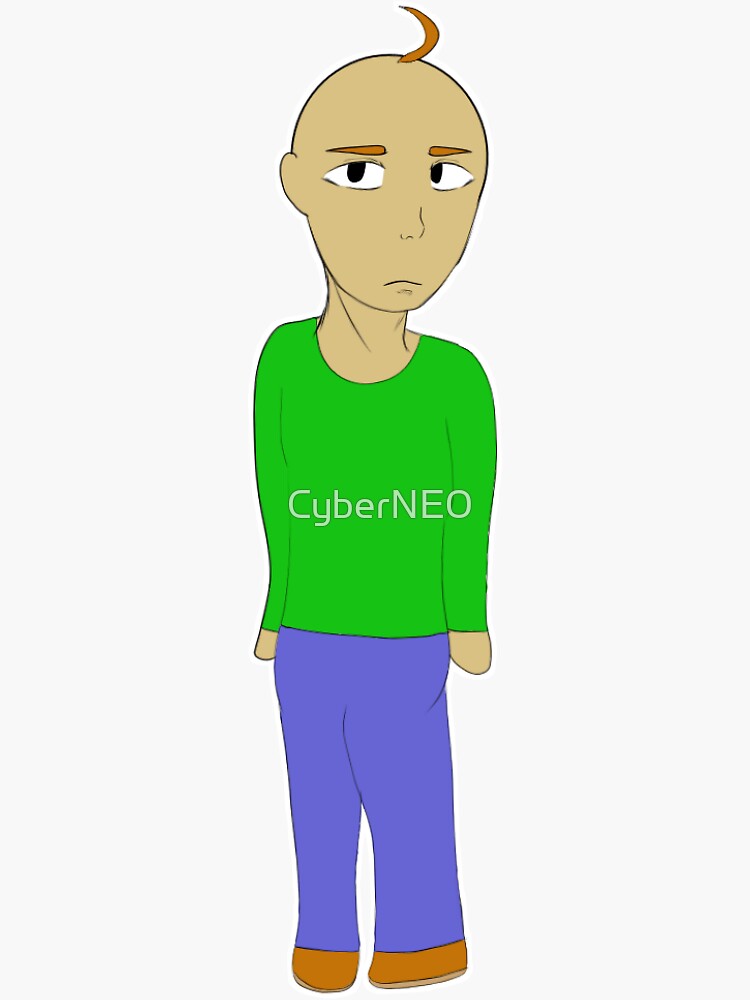 "Baldi" Sticker for Sale by CyberNE0 | Redbubble