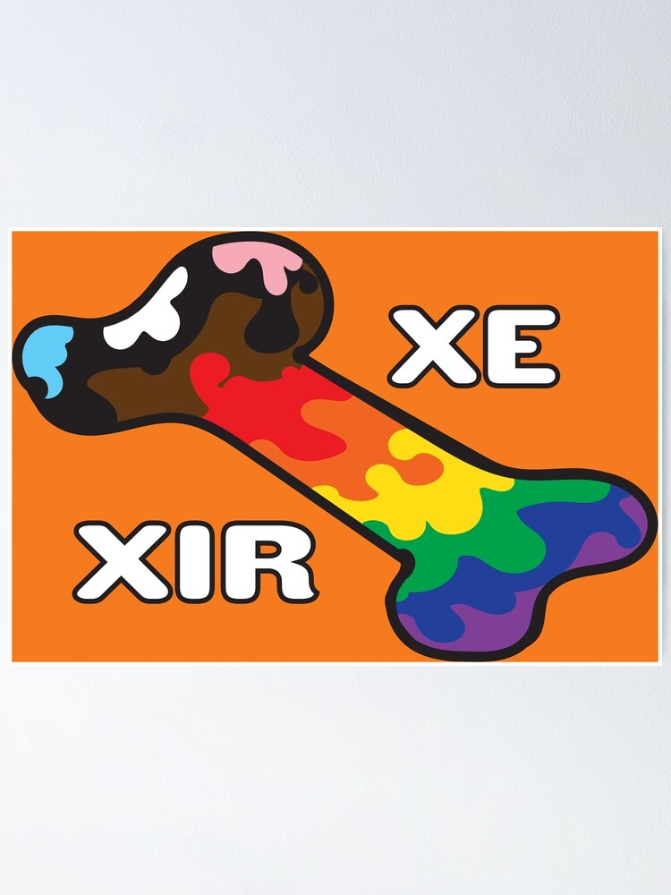 "Pride In My Bones Pronouns Xe/Xir " Poster for Sale by BiOurPride ...